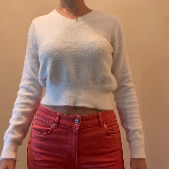 Zara | Sweaters | Zara White And Very Soft Sweater Very Comfy | Poshmark